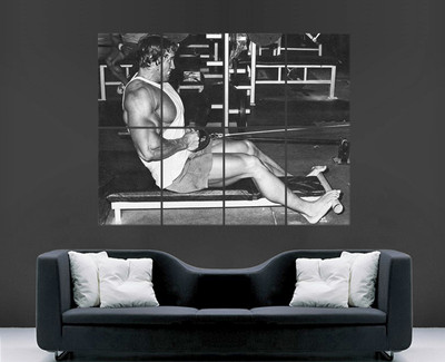 ARNOLD SCHWARZENEGGER POSTER ARNIE BODYBUILDING WALL ART LARGE IMAGE ...