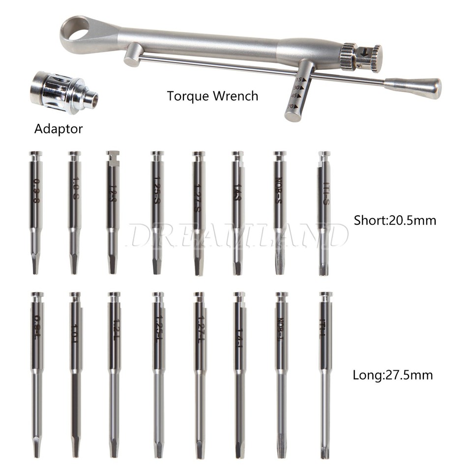 Universal Implant Prosthetic Kit Dental Torque Wrench Screwdriver Hex ...