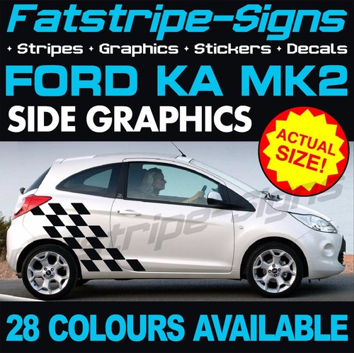 to fit FORD KA MK2 GRAPHICS STRIPES DECALS STICKERS CAR VINYL ST STREET ...