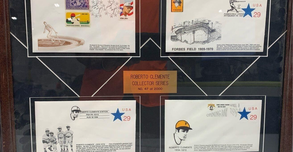 Roberto Clemente Collector Series Stamps And Envelopes Set Limited ...