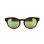 Round Keyhole Sunglasses 2-tone Color Mirror Lens Spring Hinge | eBay