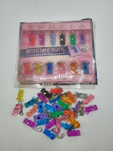 Vintage Y2K Birthstone Bears Vending Machine Toys Keychains Bulk w ...