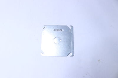 Hubbell Raco Metal Square Flat Knockout Box Cover 4" 8753 | eBay