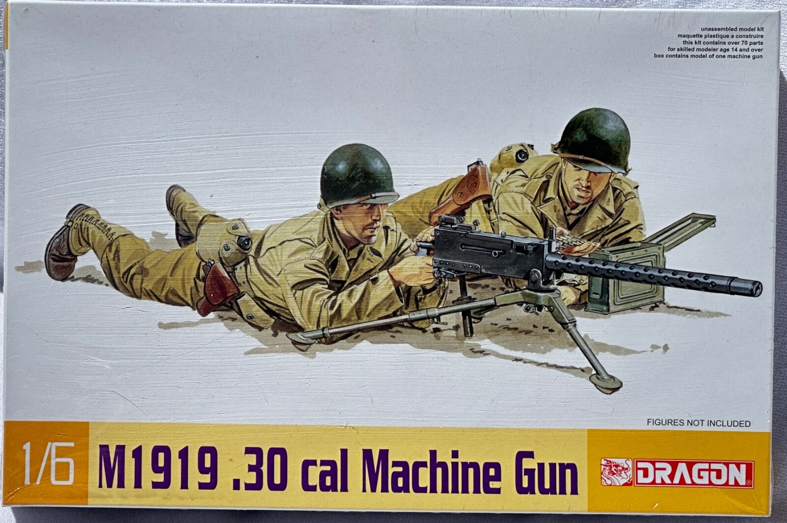 US Army M1919 .30 CAL MACHINE GUN — WWII Model Kit 1/6th Scale New in ...