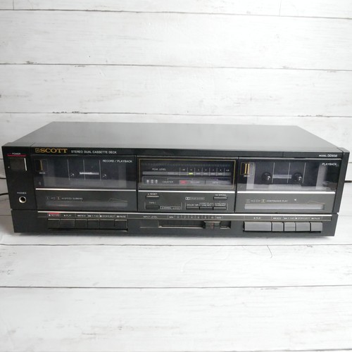SCOTT Stereo Dual Double Cassette Tape Deck Recorder Model DD656 | eBay