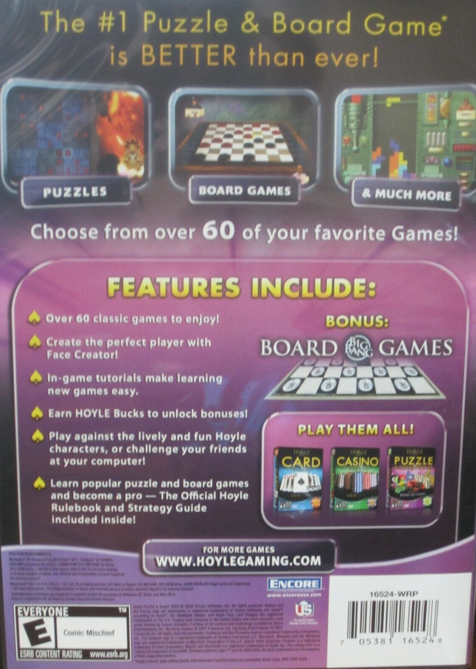 Hoyle Puzzle & Board Games (PC 2008) | eBay