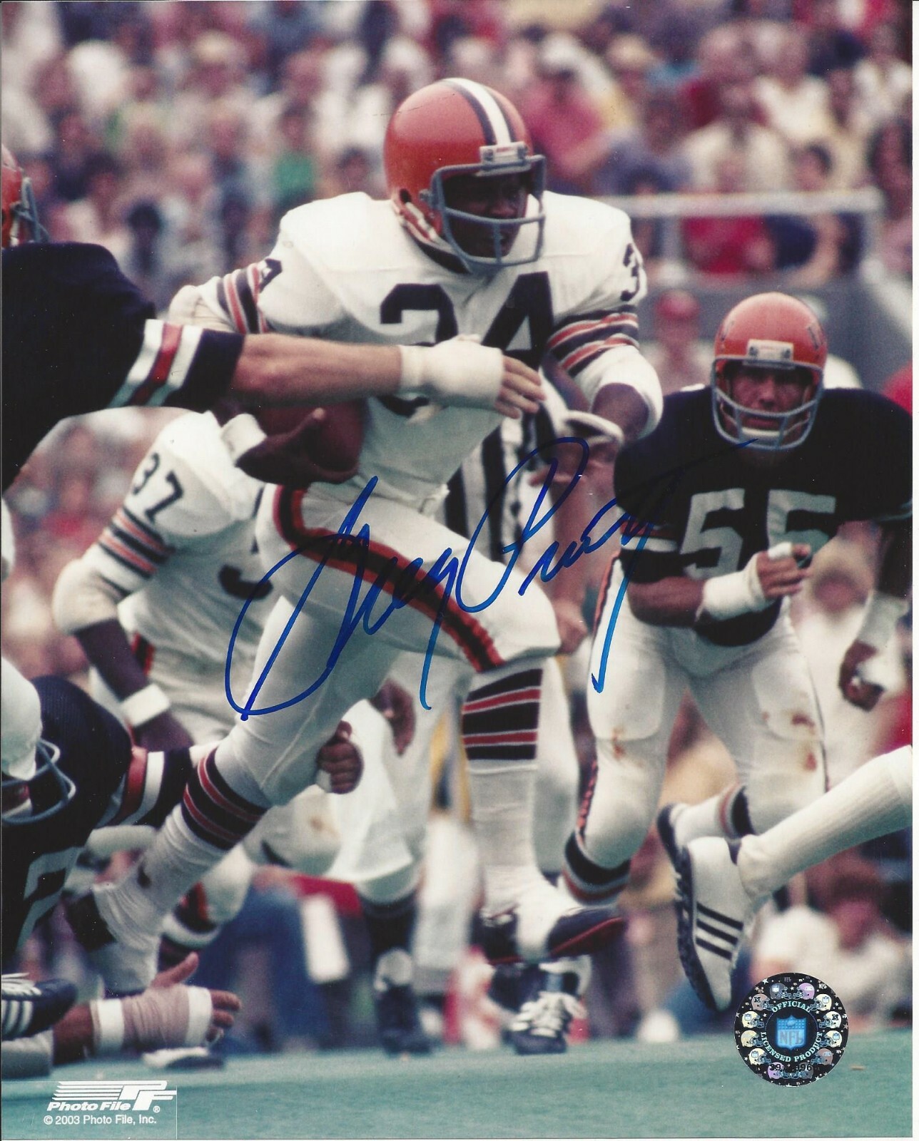 Greg Pruitt Autographed 8x10 Cleveland Browns Free Shipping #1 | eBay