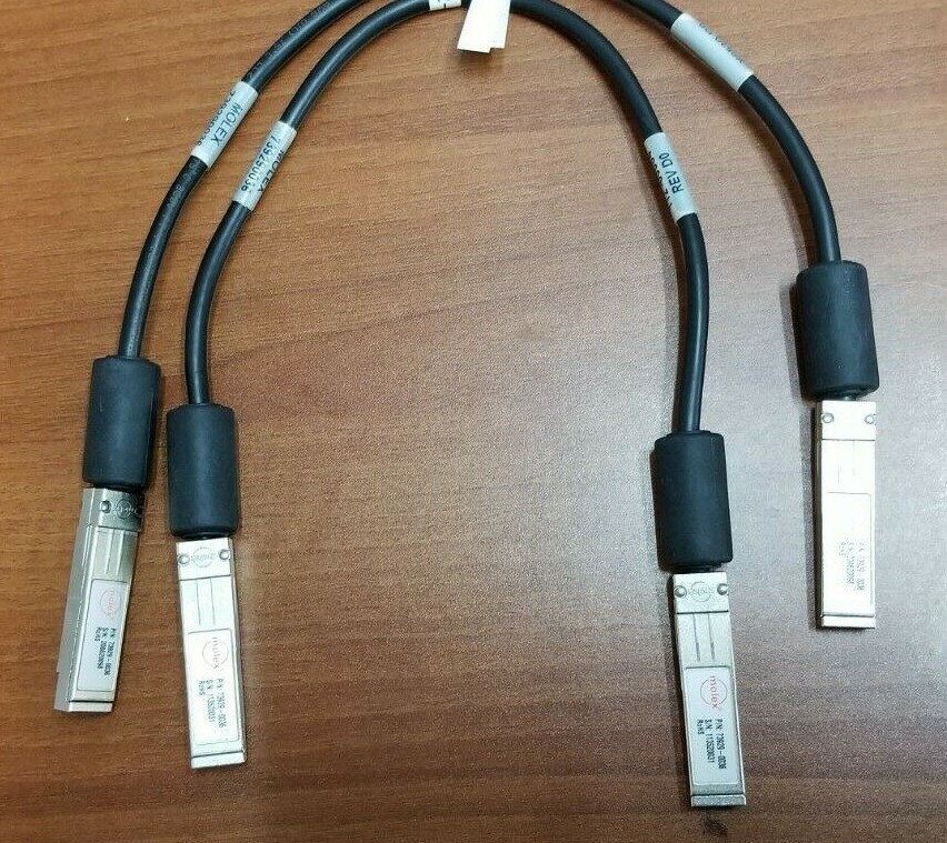 Lot of 2 Molex 73929-0036 SFP to SFP Fibre Optic Interconnect Cables | eBay