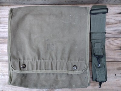 1 AUTHENTIC VIETNAM ERA DOCUMENT MAP CASE BAG POUCH & SHOULDER STRAP | eBay