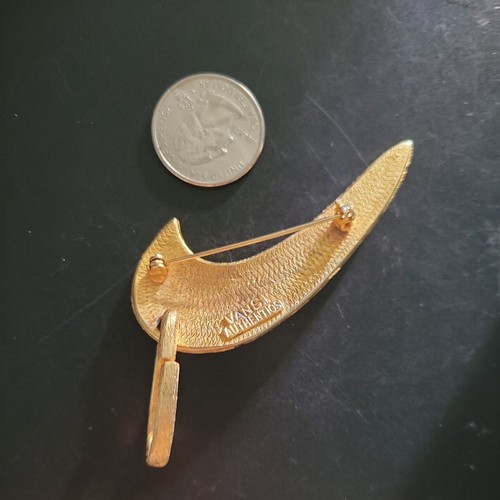 Vintage Signed Vans Authentics Gold Pin Brooch check mark | eBay