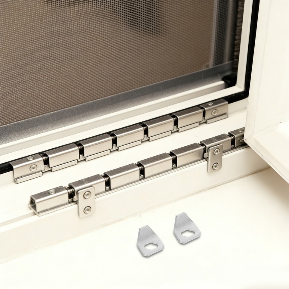 2 Sets Door Closer Mounting Plate - Iron Sheet Bracket for Screen Door ...