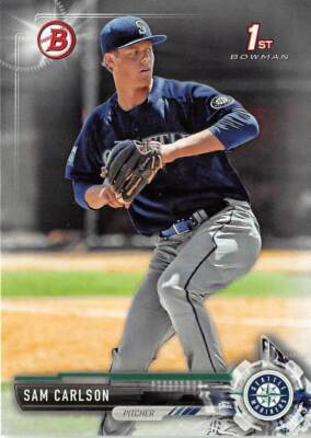 Sam Carlson baseball card Lot of 30 Rookie 2017 Topps Bowman 1st #BD84 ...
