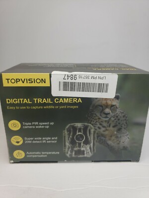 TopVision Mini Game Camera, 20MP 1080P HD Trail Camera with Night ...