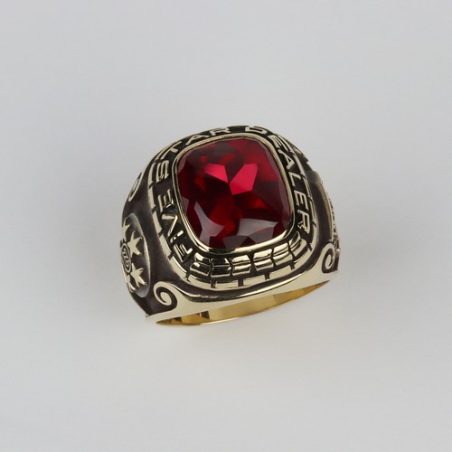 Vintage 10k Yellow Gold "Union 76 5-Star Dealer" Men's Ring Size 10.5 ...