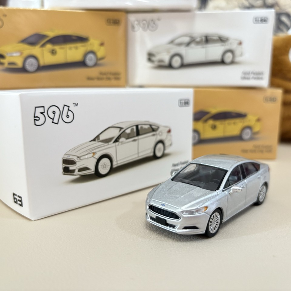 596 Model 1:64 Ford Fusion Silver Police Diecast Metal Car Model | eBay