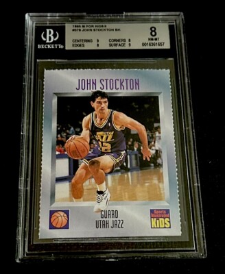 JOHN STOCKTON RARE Utah Jazz 1995 NBA Sports Illustrated for Kids SI ...
