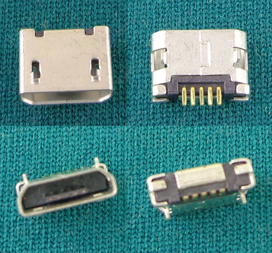 Ladebuchse micro 5 p USB jack anschlussbuchse ladeanschluss, Lange fuß ...