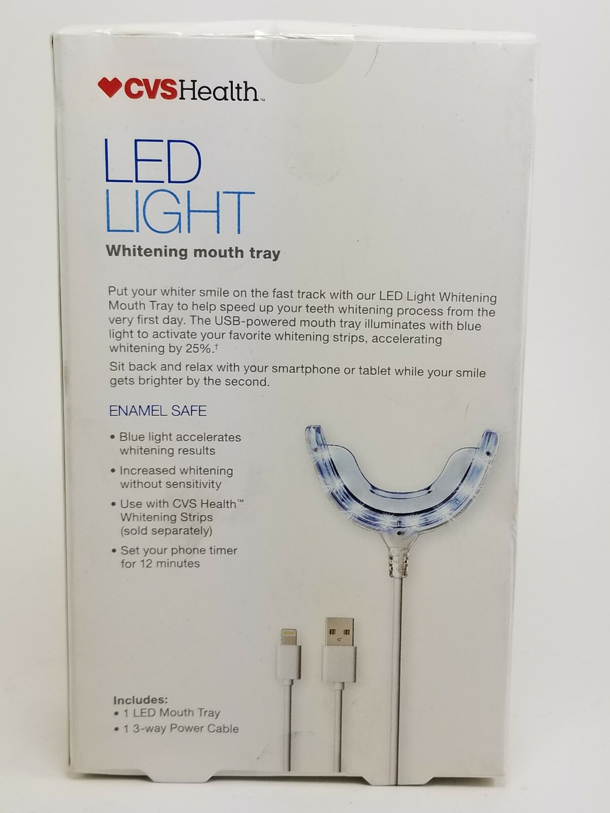 CVS Health LED Light Whitening Mouth Tray Blue Light. for sale online ...