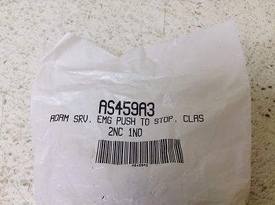 Adams AS459A3 SRV. EMG Push to Stop Button 2 NC 1 NO AS459 A3 New | eBay