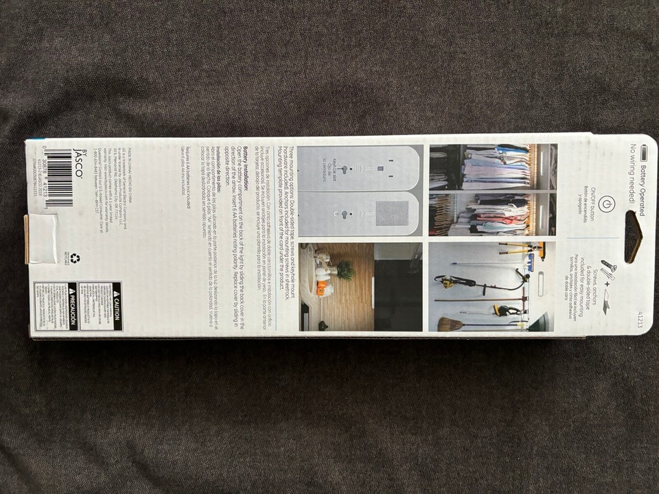 GE Battery Operated 12" LED Bright White Under Cabinet Light Bar Push ...