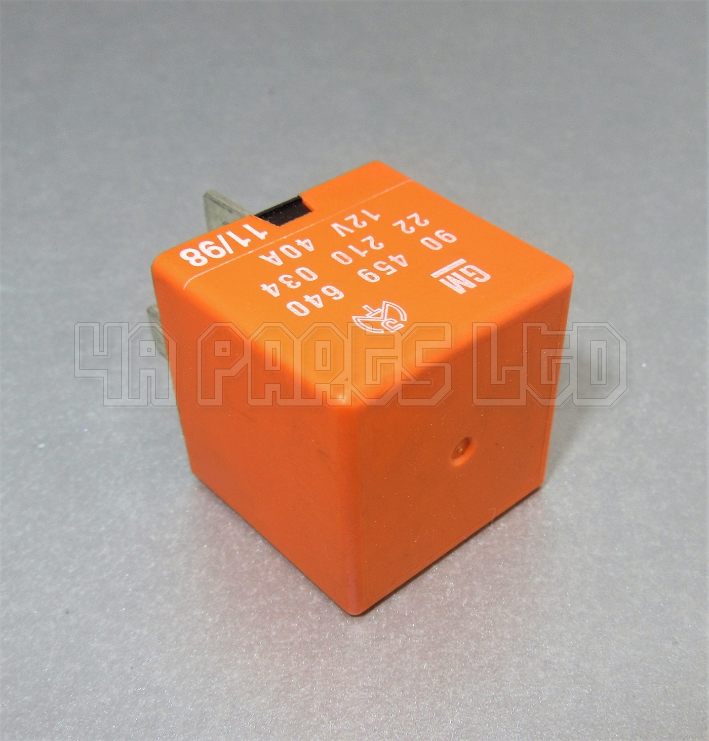 Vauxhall Saab Multi-Use Orange Relay GM 90459640 22210034 12V 40A 5-PIN ...