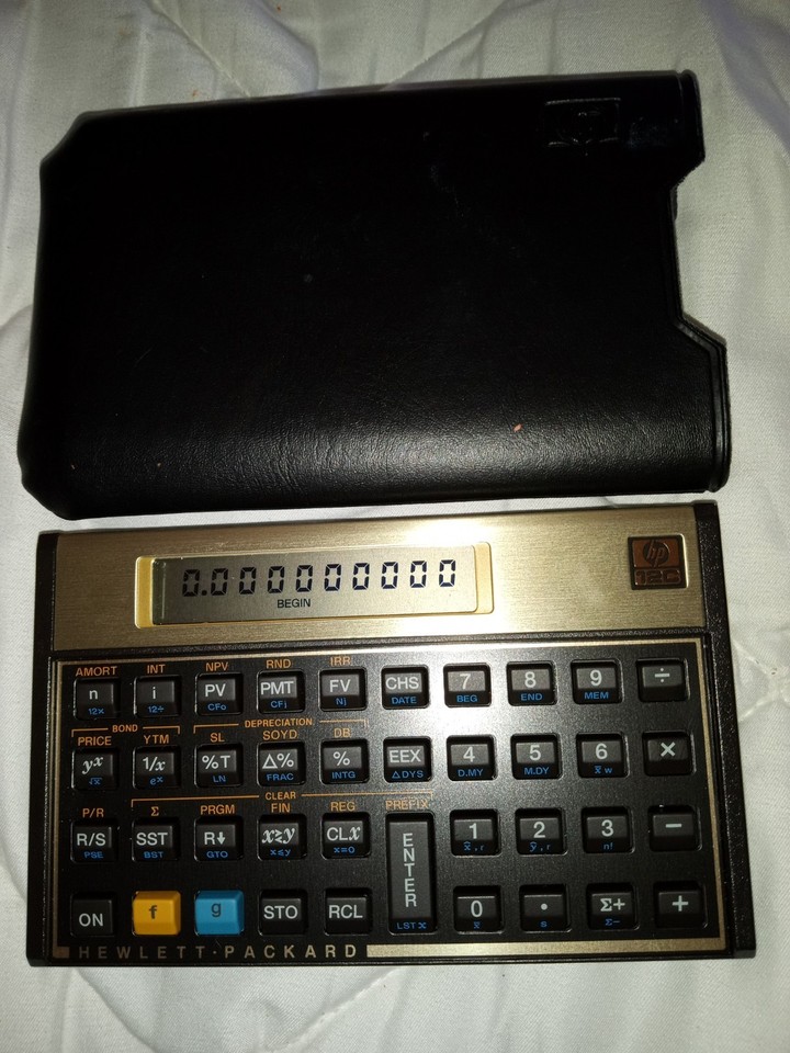 Vintage Hewlett-Packard HP 12C Programmable Scientific Calculator W ...