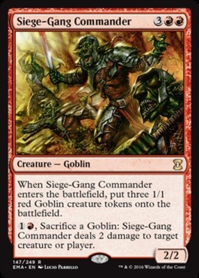 x1 Siege-Gang Commander R MTG Eternal Masters M/NM, English | eBay