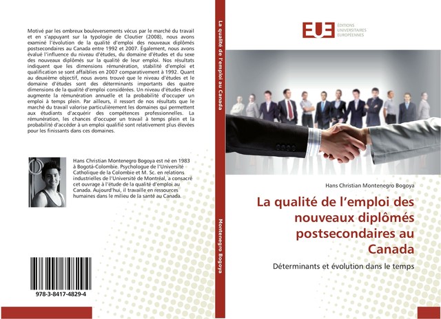 La Qualité de L'emploi des Nouveaux Diplômés Postsecondaires AU Canada ...