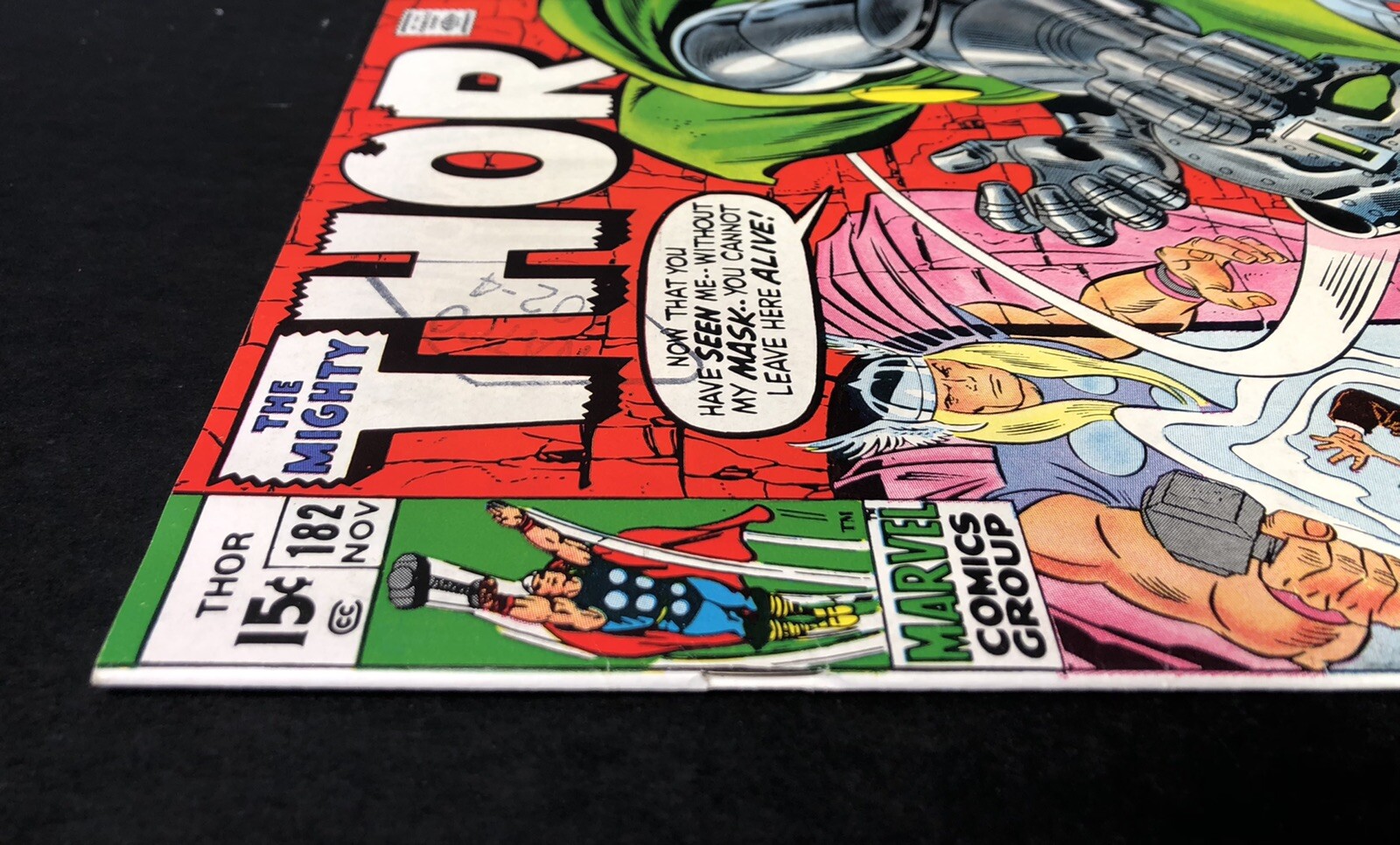 THE MIGHTY THOR #182 NM 1970 VS DOCTOR DOOM STAN LEE JOHN BUSCEMA**WHITE PAGES** | eBay