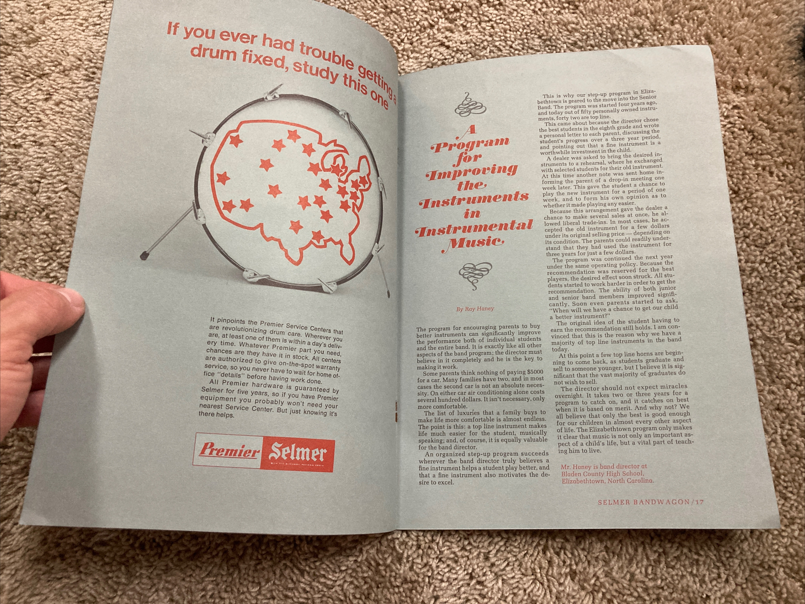 Old Selmer Encore Bandwagon No. 70 Music Education Issue Vintage ...