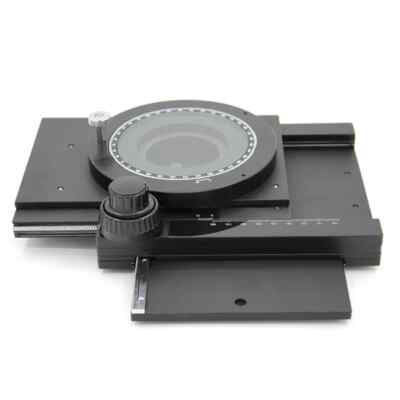 Precision Microscope Working Stage XY Axis Rotatable Rotating Stand ...