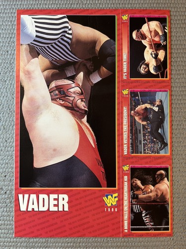 WWF Wrestling Magazine Uncut Collector Trading Cards Vader 1996 | eBay