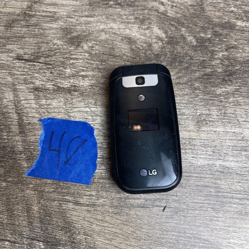 LG B470 Cellular Flip Phone Black Bluetooth (AT&T) 1.3 MP Camera 2.2 ...