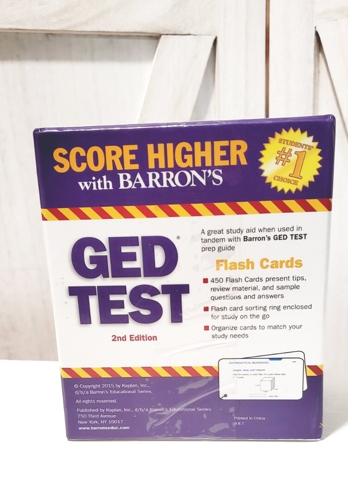 Barron's GED Test Flash Cards, 2nd Edition: 450 Flash Cards to Help ...