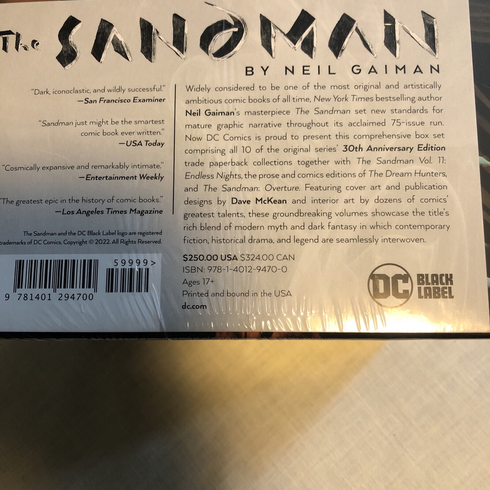 Sandman Expanded Edition New DC Black Label TPB Box Set Sealed 14 ...