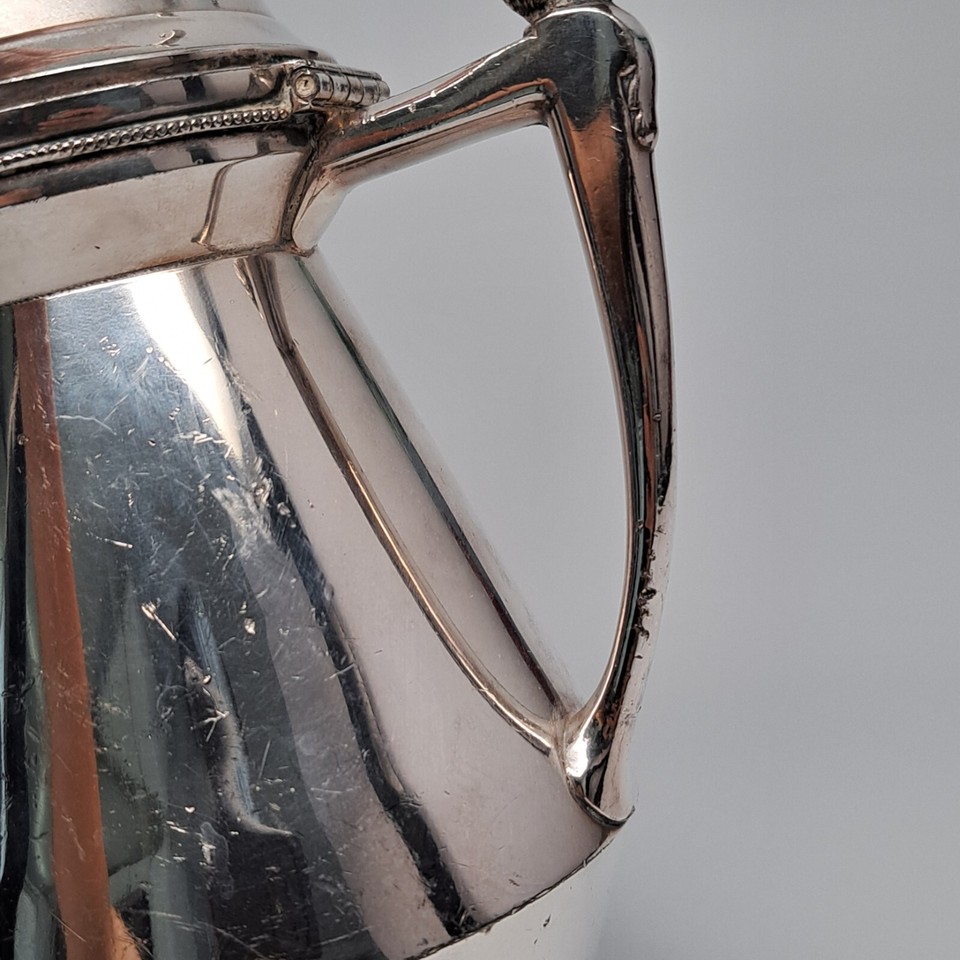 Antique Southington C Co Figural Lady Head Syrup Pitcher Silver ...
