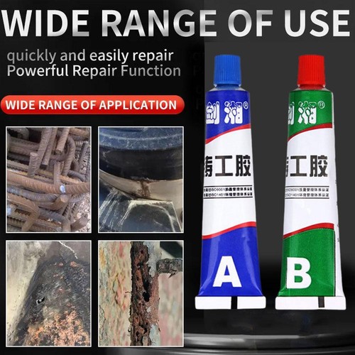 Industrial Heat Resistance Cold Weld Metal Repairs Paste Adhesive A&B ...