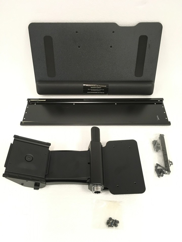 NEW Humanscale HSKBS0514 Black Keyboard and Mouse Tray Adjustable Mount ...