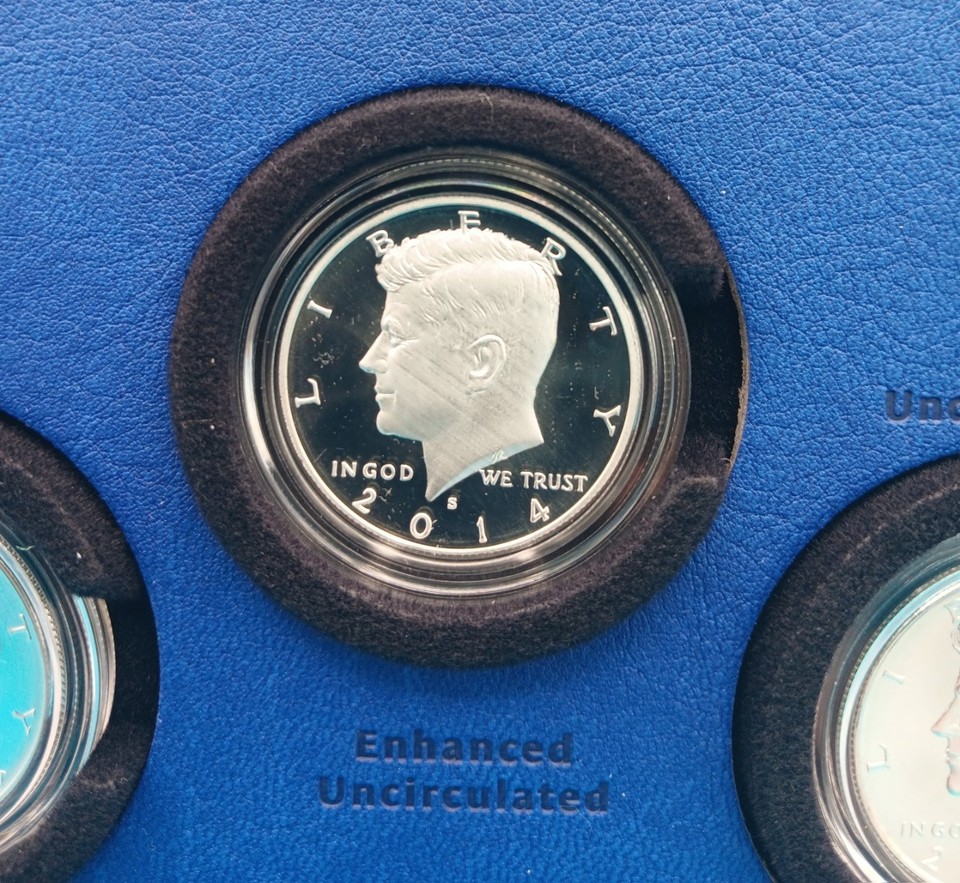 2014 Kennedy Silver Coin Collection Half Dollar 50th Anniversary 4-Coin ...