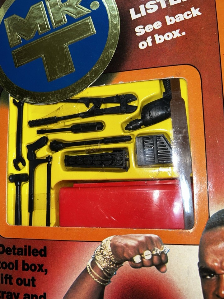 VINTAGE NEW BOXED TALKING MR T ACTION FIGURE 12" GALOOB A TEAM BARACUS ...