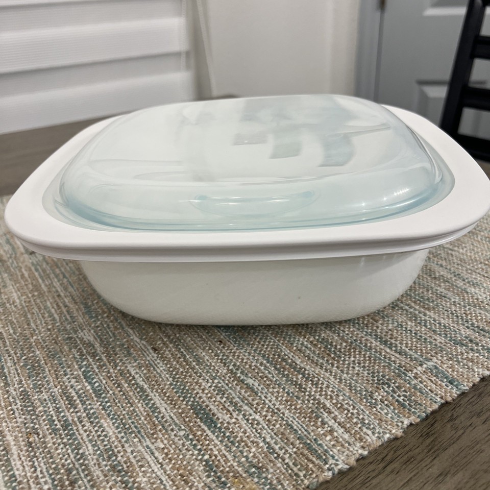 CorningWare Simply Lite 2.5Qt Square Baker Casserole w /Plastic Lid New ...