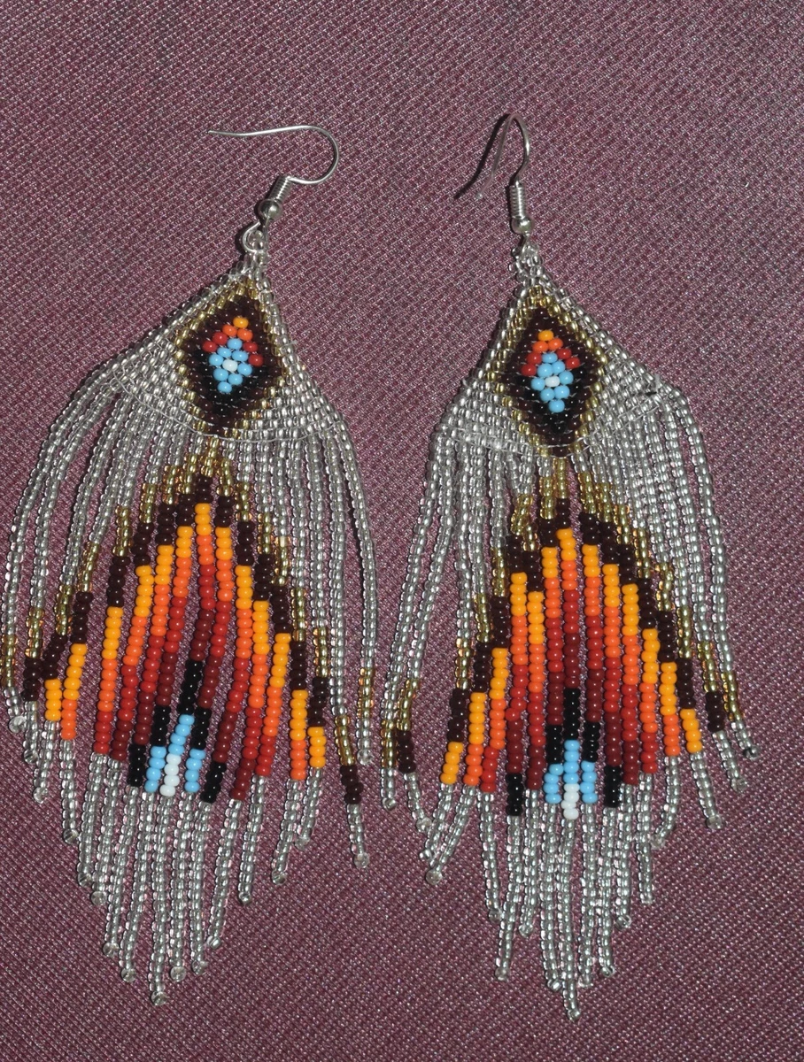 Native American Beaded Feathers