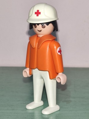PLAYMOBIL NURSE FIGURE REF 3456 AMBULANCE NURSES HOSPITAL DOCTOR DOCTOR ...