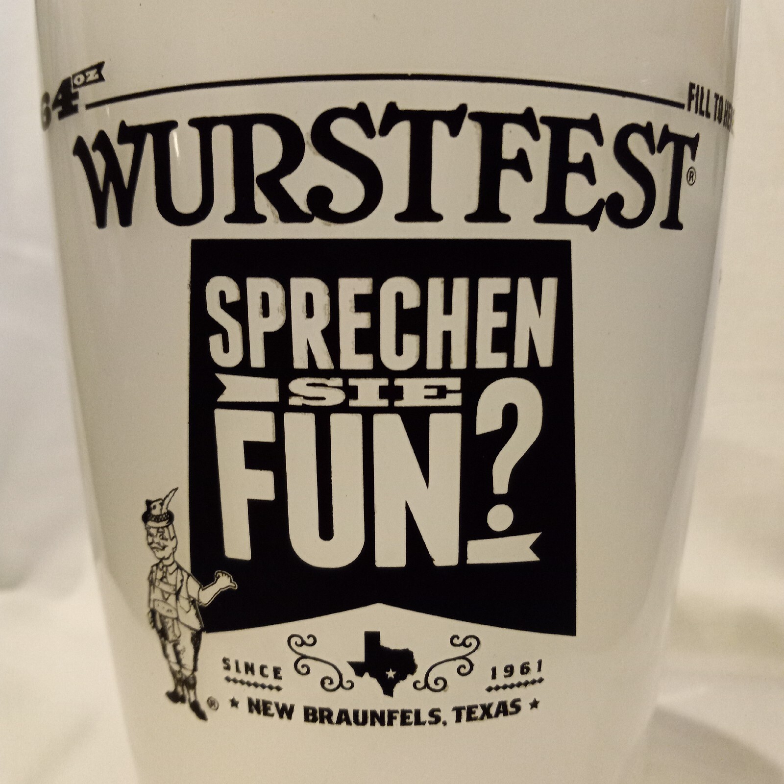 LOT OF 4 WURSTFEST PLASTIC BEER PITCHERS GERMAN FESTIVAL NEW BRAUNFELS ...