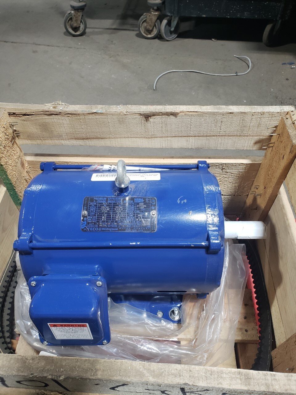 TECO Westinghouse DTP0054 General Purpose Motor 3 Phase 230/460v 4800 ...