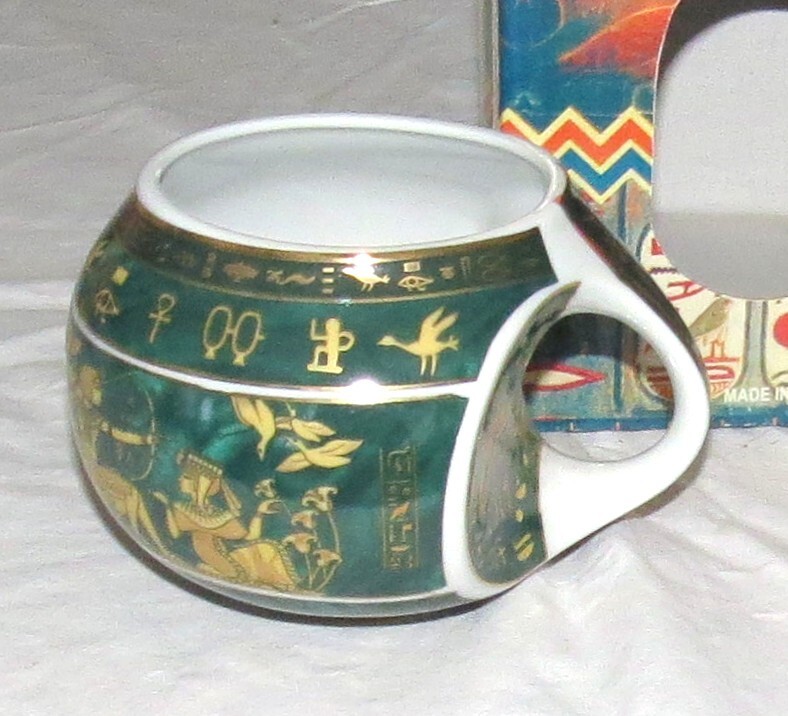 Fathi Mahmoud Egyptian Porcelain Mug Green - Mint in Box | eBay