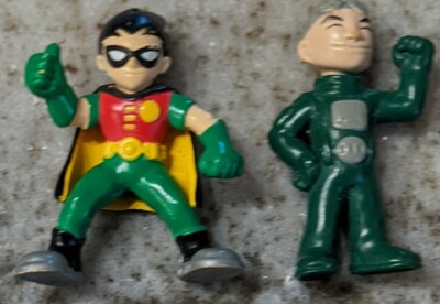 2x Teen Titans Batman & Robin Micro Figures 1" Tall | eBay