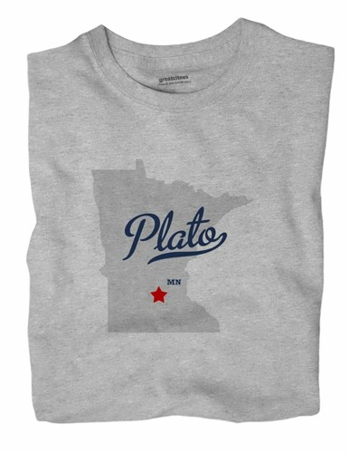 Plato Minnesota MN T-Shirt MAP | eBay