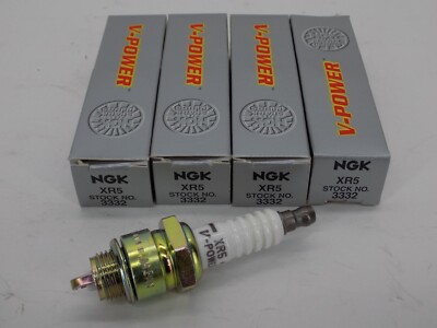 4 PACK NGK 3332 XR5 V-Power Spark Plugs for WR8FC WR8F WR8EC WR7F SP476 ...