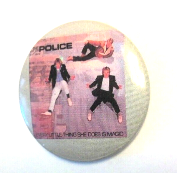 Vintage THE POLICE Rock Band Pin Pinback Button Badge Made in 1983 1.25 ...
